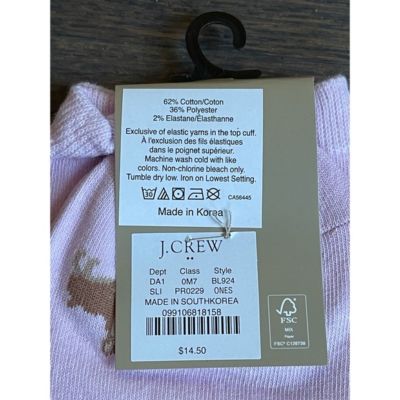 J. Crew | Accessories | J Crew Womens Dog Trouser Socks Bl924 Nwt ...